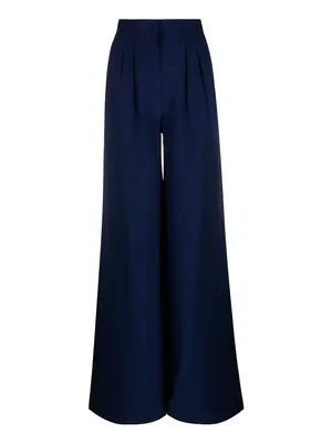 Alberta Ferretti High-waisted Wide-leg Trousers - Blue