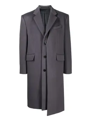 SONGZIO Layered Single-breasted Coat - Grey