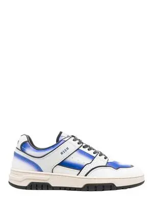 MSGM Calf Leather Sneakers