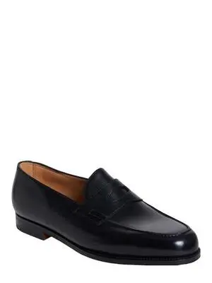 John Lobb Lopez Penny Loafer - Black