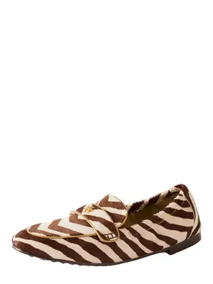 Tory Burch Ballet Loafers Zebra/algae