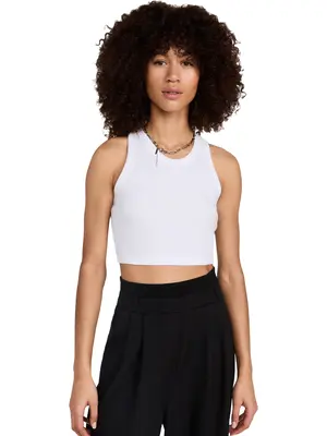 LESET Kelly Racerback Tank - White