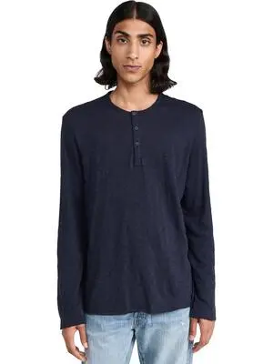 ATM Anthony Thomas Melillo Destroyed Wash Henley - Midnight