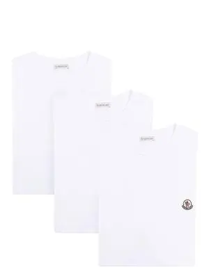 Moncler Logo-patch Short-sleeve T-shirt - White