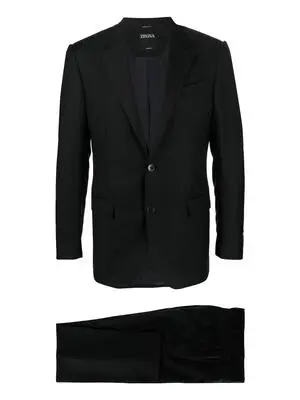 Zegna Trofeo™ Wool Single-breasted Suit - Black