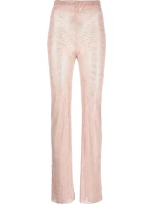 SANTA BRANDS Rhinestone-embellished Trousers - Pink