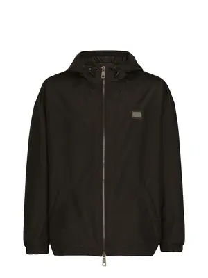 Dolce & Gabbana Logo-tag Hooded Jacket - Black