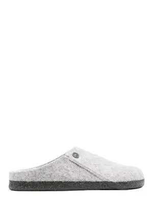 BIRKENSTOCK Zermatt Logo-Detail Slides Grey