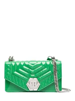 Philipp Plein Hexagon-logo Shoulder Bag - Green