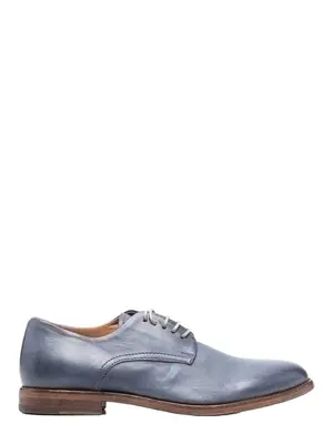 Moma Faded Leather Brogues - Blue