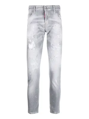 Dsquared2 Mid-rise Skinny Jeans - Grey