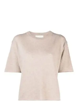LISA YANG Cila Cashmere T-shirt - Neutrals