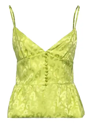 MARCO BOLOGNA Satin Top - Green