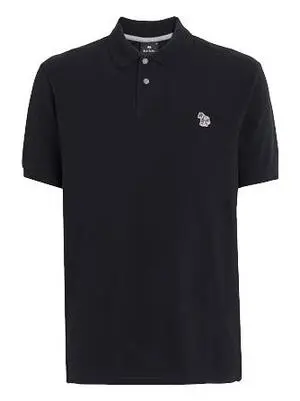 Paul Smith Man Polo Shirt Black Size S Organic Cotton Black