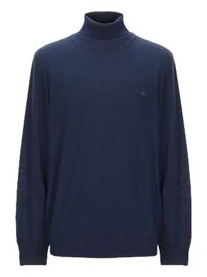 BROOKSFIELD Virgin Wool Turtleneck - Blue