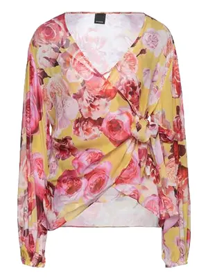 Pinko PINKO Floral-Print Crepe Top Yellow