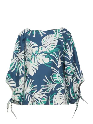 Alpha Studio ALPHA STUDIO Floral-Print Top Blue