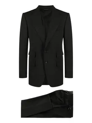 TOM FORD Shelton Bi-stretch Single-breasted Suit - Black