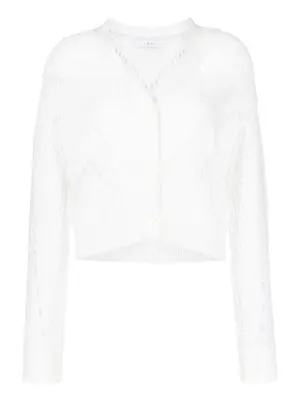 IRO PARIS IRO Open-Knit Cotton-Wool Blend Cardigan