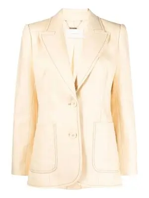 Zimmermann High Tide Tuxedo Blazer Jacket - Yellow
