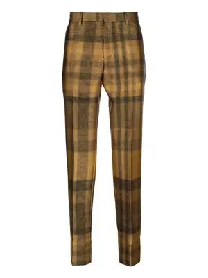 MOSCHINO Moschino Check Pattern Tapered Trousers