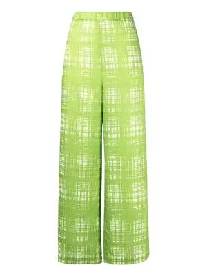 Mihara Yasuhiro Check Pattern Trousers - Green