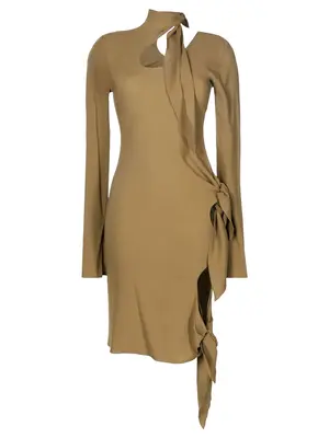 PETAR PETROV Cut-out Mini Dress - Brown