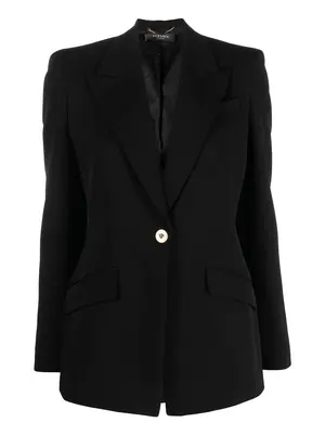 Versace Single-breasted Blazer - Black