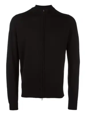 JOHN SMEDLEY John Smedley High Neck Zipped Cardigan