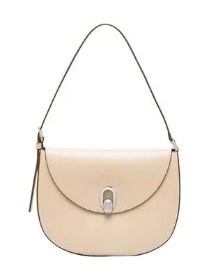 Savette Tondo Leather Shoulder Bag - Neutrals