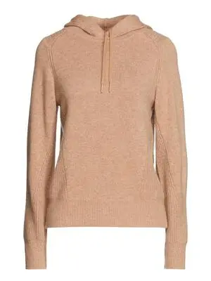 Rag & Bone Pierce Mélange Ribbed Cashmere Hoodie - Camel