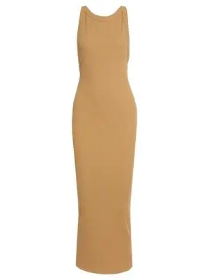 THE LINE BY K Ribbed Stretch-cotton Jersey Maxi Dress - Camel
