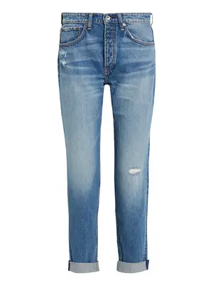 Rag & Bone Rosa Boyfriend Jeans - Light Denim
