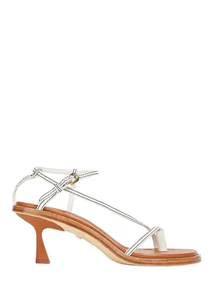 Zimmermann Leather Sandals Off-white