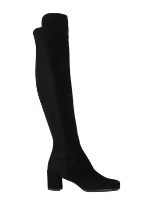 STUART WEITZMAN City Microstretch And Suede Over-the-knee Boots - Black