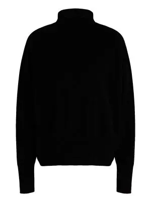 Vince Wool And Cashmere-blend Turtleneck Sweater - Black
