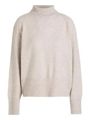 Vince Wool And Cashmere-blend Turtleneck Sweater - Stone