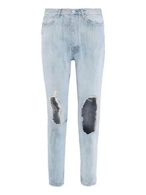 IRO PARIS IRO Barbara Distressed High-Rise Straight-Leg Jeans