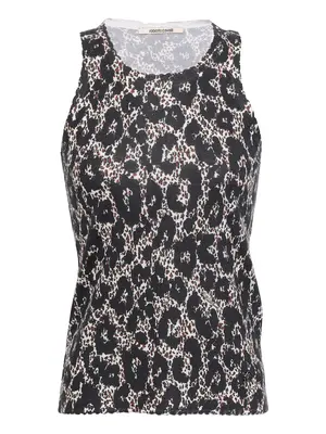 ROBERTO CAVALLI Roberto Cavalli Leopard-Print Knitted Tank