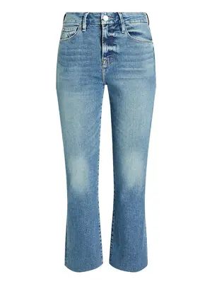 FRAME Le Crop Mini Boot Jeans - Light Denim