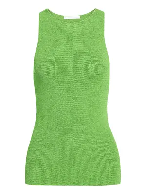 Helmut Lang Knitted Tank - Leaf Green