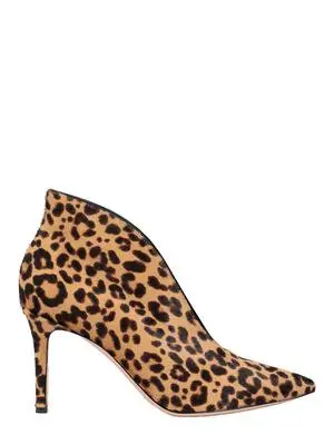 GIANVITO ROSSI Vania Leopard-print Calf Hair Ankle Boots - Animal Print