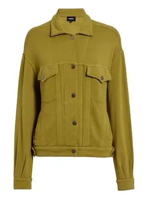 Monrow Fleece Jacket - Leaf Green