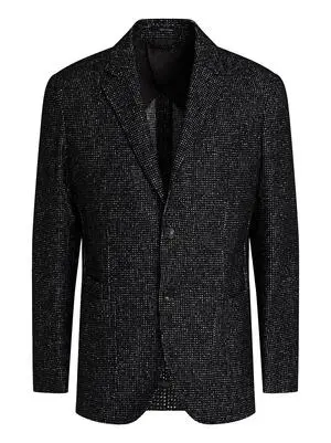 Zegna Bouclé Blazer - Black
