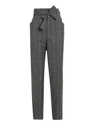 MARANT ETOILE Vittoria Prince Of Wales Checked Wool Tapered Pants - Gray