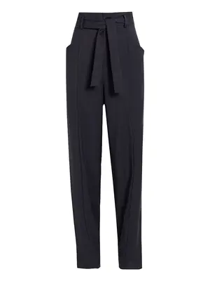 MARANT ETOILE Vittoria Prince Of Wales Checked Wool Tapered Pants - Navy