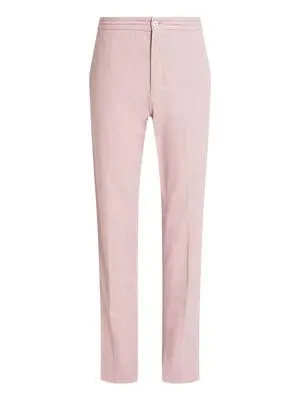 Zegna Tapered Cotton-blend Gabardine Pants - Pastel Pink