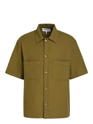 FRAME Cottontwill Shirt - Army Green