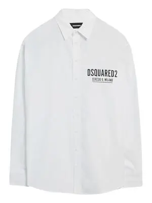 Dsquared2 Printed Cottonpoplin Shirt - White
