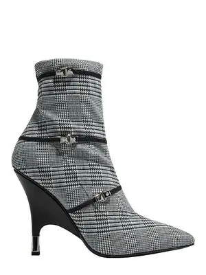 GIUSEPPE ZANOTTI Houndstooth Stretch-knit Sock Boots - Black